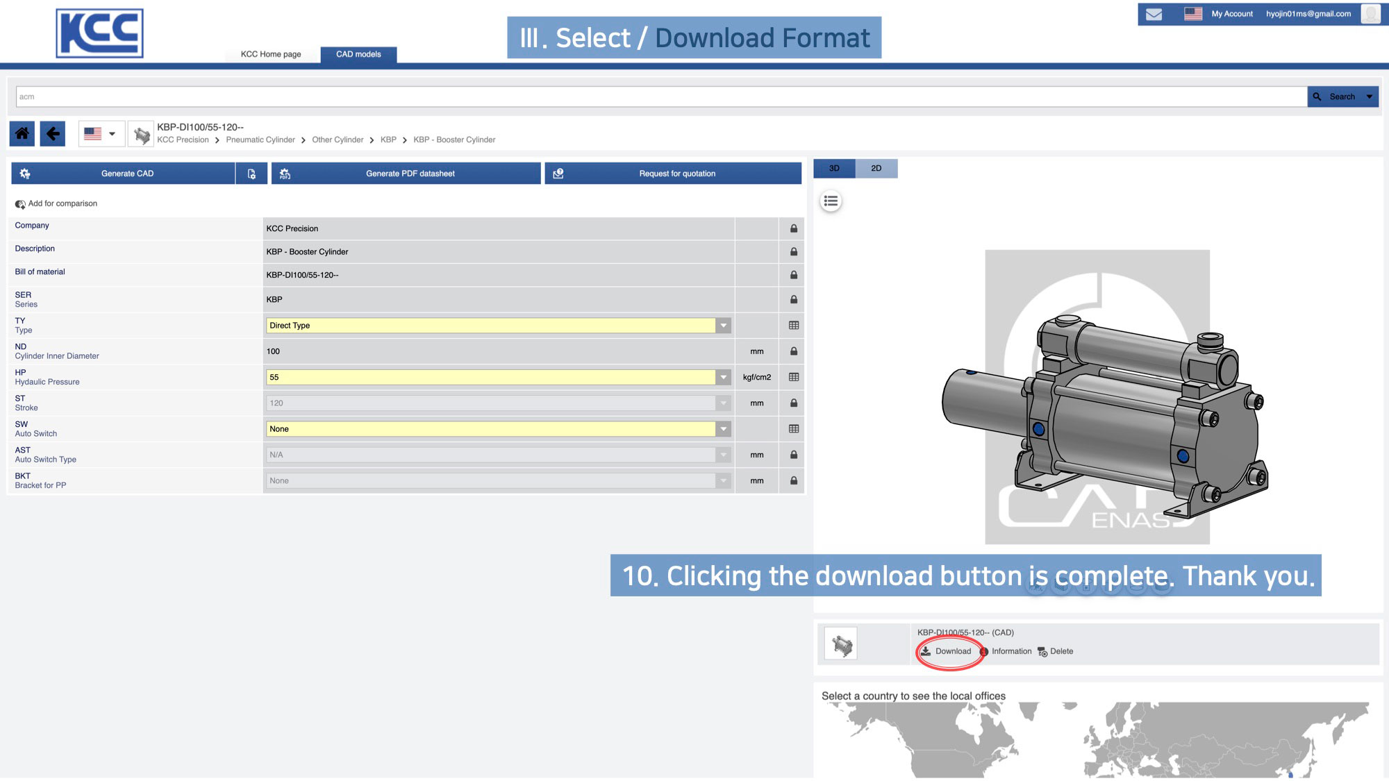 Drawing > Specialized manufacturer of Pneumatic and hydraulic cylinders, pneumatic solenoid ...